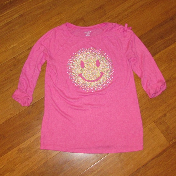 Cat & Jack | Shirts & Tops | Cat Jack Smiley Face Shirt | Poshmark